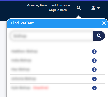 Patient Search Function