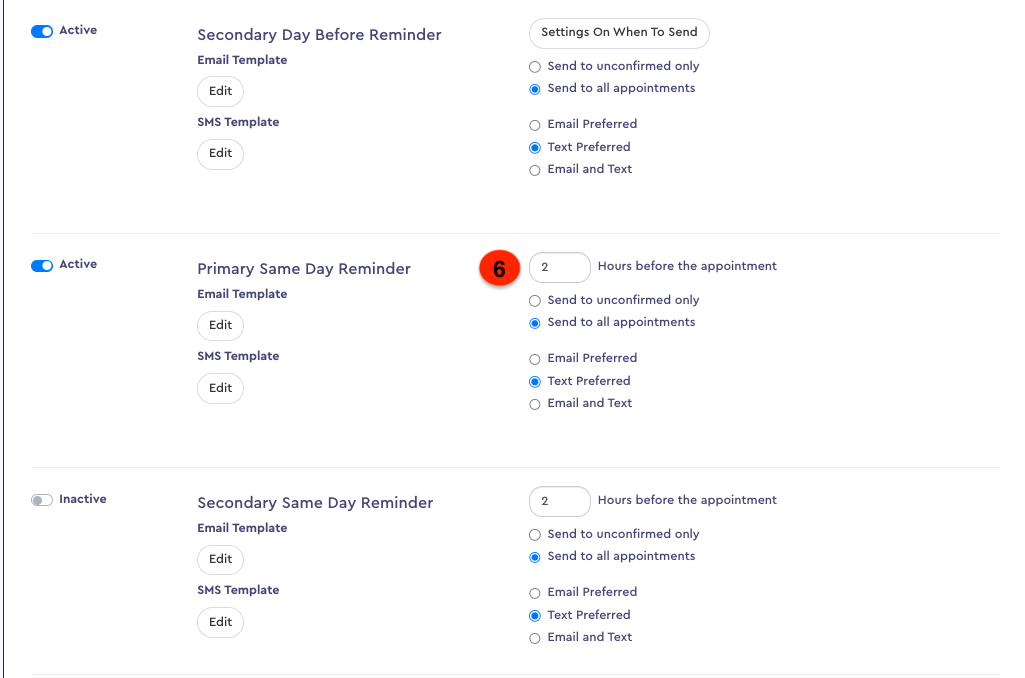 Appointment Reminders Campaign Setup