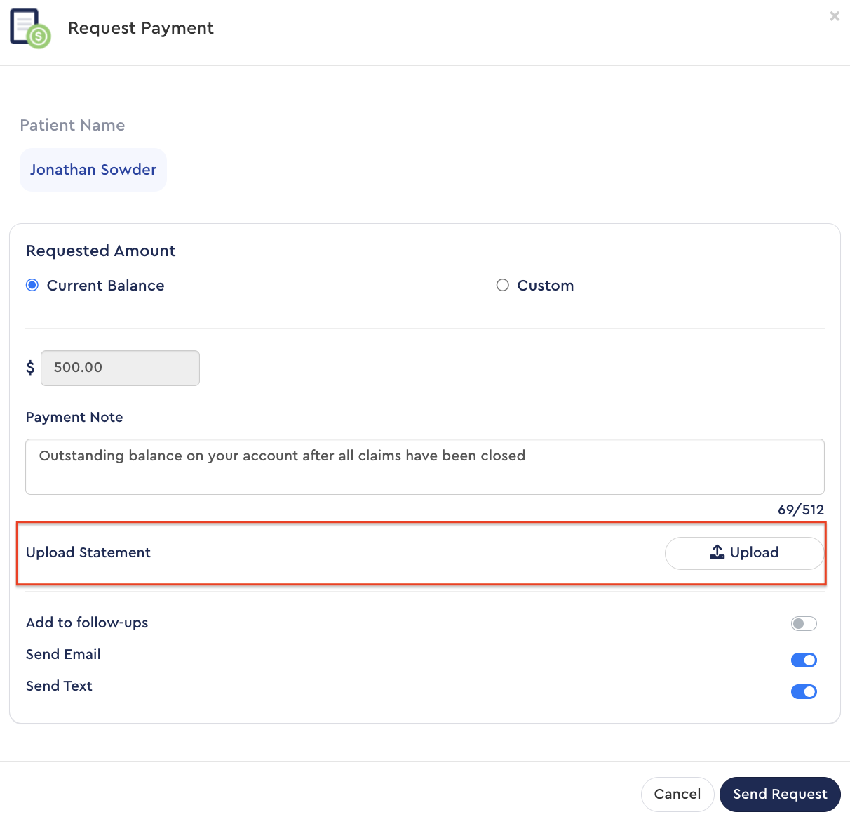 Eaglesoft Statements